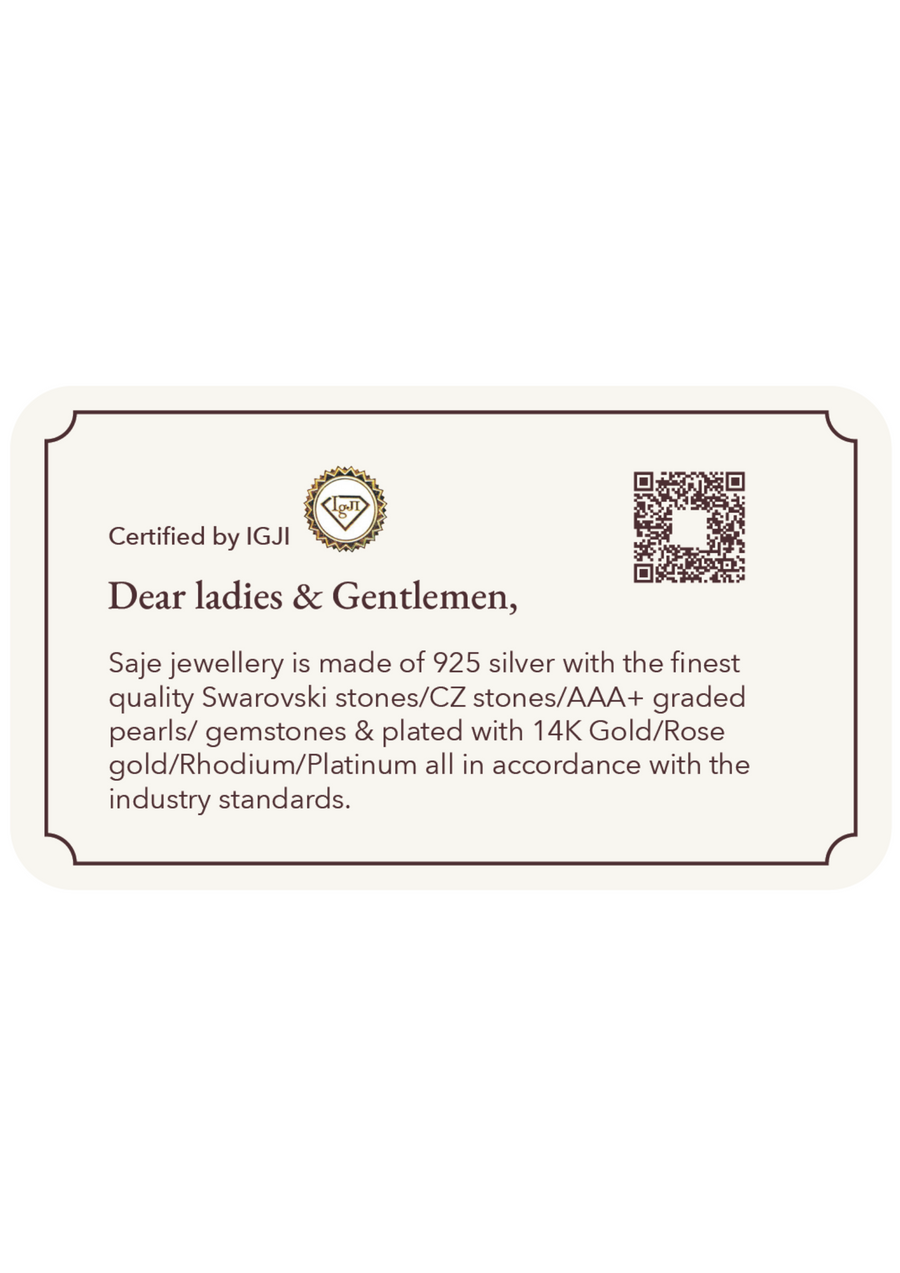 Jewellery Certificate – Saje